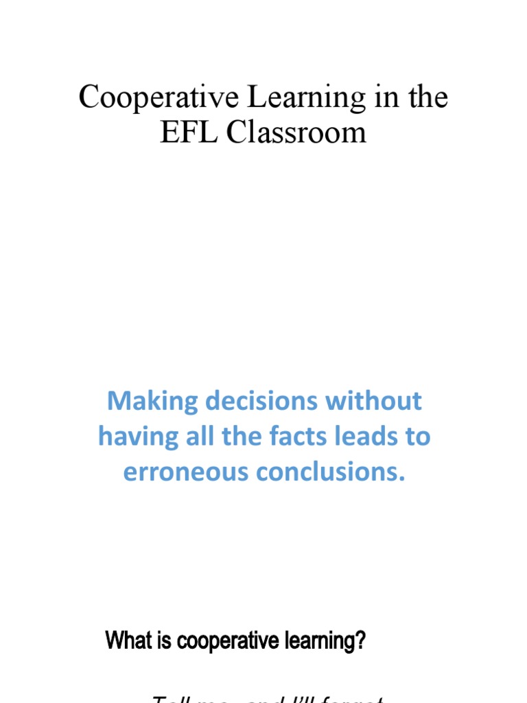 Effective Cooperative Learning Strategies | PDF | Behaviorism | Learning