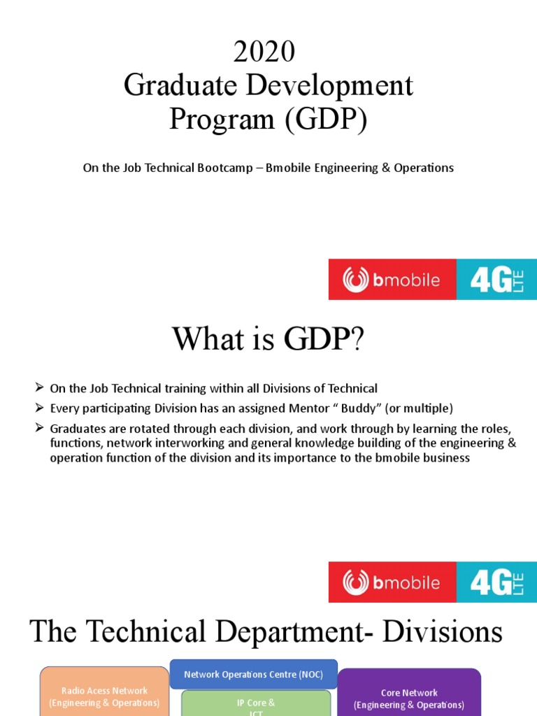 2020 Graduate Development Program (GDP) : On The Job Technical Bootcamp ...