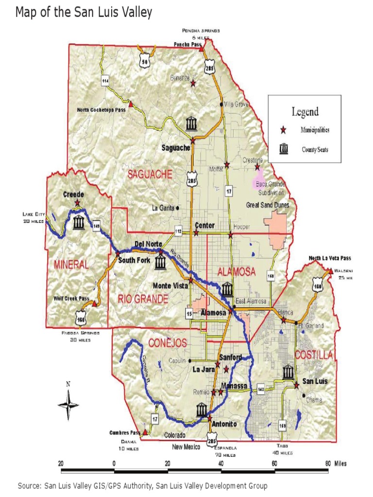 San Luis Valley Map Overview | PDF