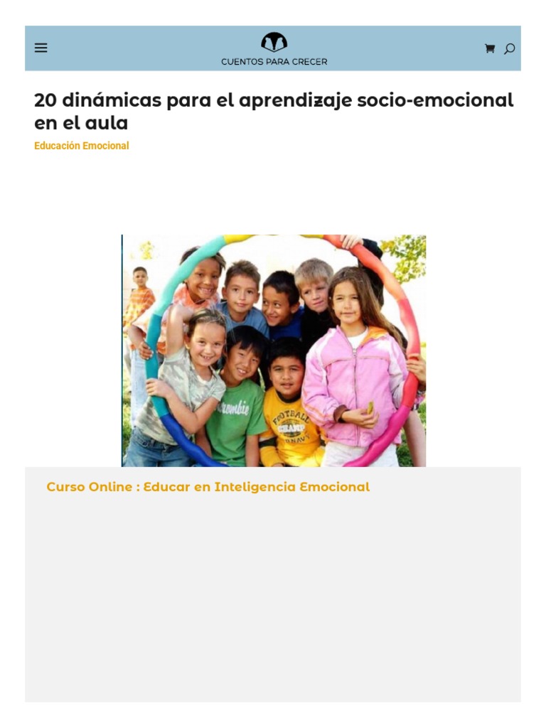 Cuentosparacrecer Org Blog 20 Dinamicas para El Aprendizaje Socio ...