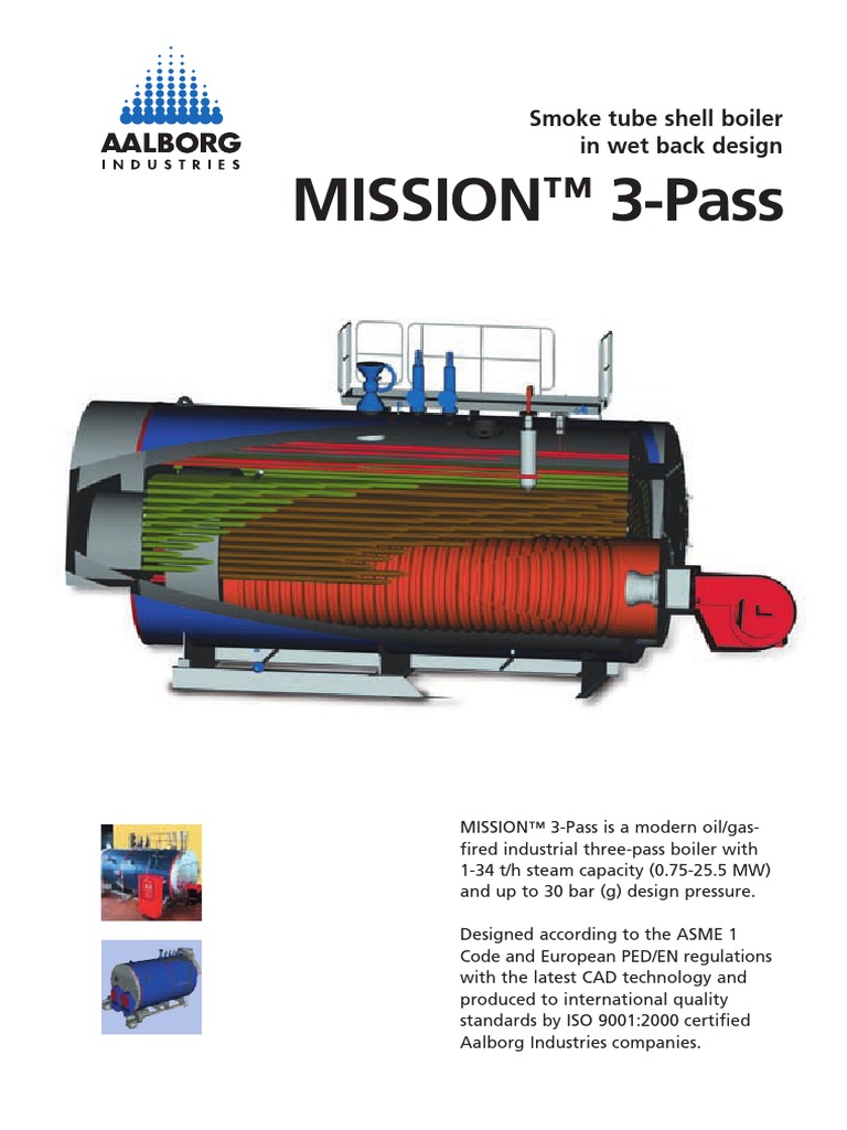 Mission 3-Pass: Smoke Tube Shell Boiler in Wet Back Design | PDF ...