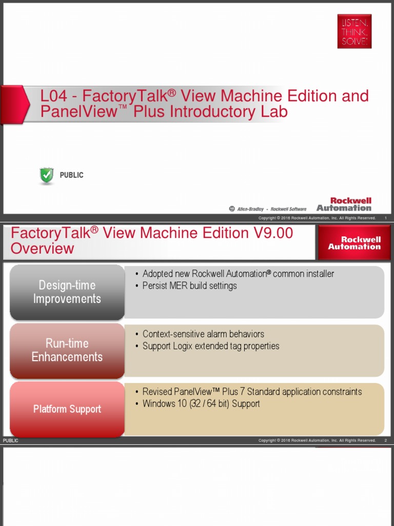 L04 - Factorytalk View Machine Edition and Panelview Plus Introductory ...