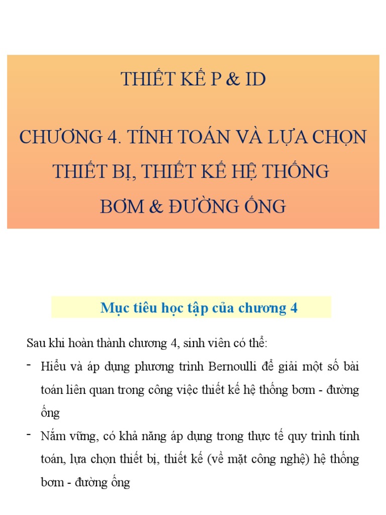 Chuong 4 - Tinh Toan Va Lua Chon Bom, Duong Ong | PDF