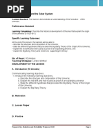 DLL Quarter 1 Week 1 Earth Science | PDF