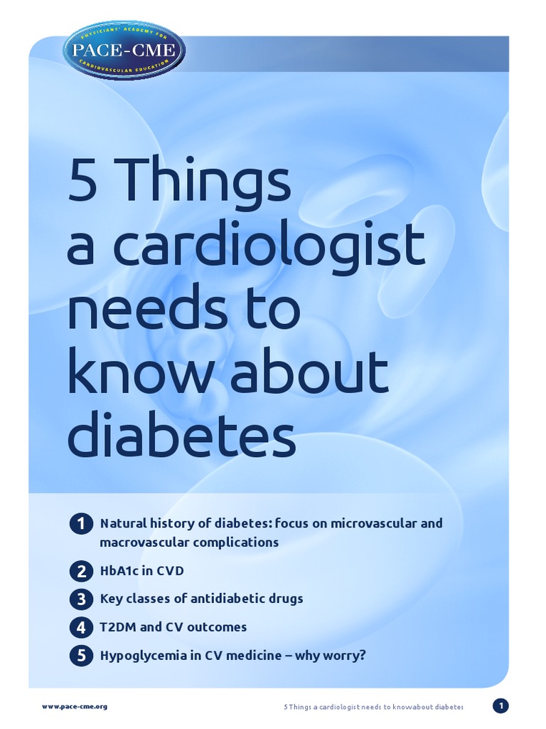 Five Things A Cardiologist Needs To Know About DM | PDF | Glycated ...