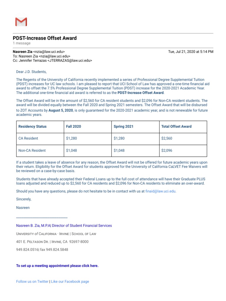 UCI PDST Email 2 | Download Free PDF | Learning | Government