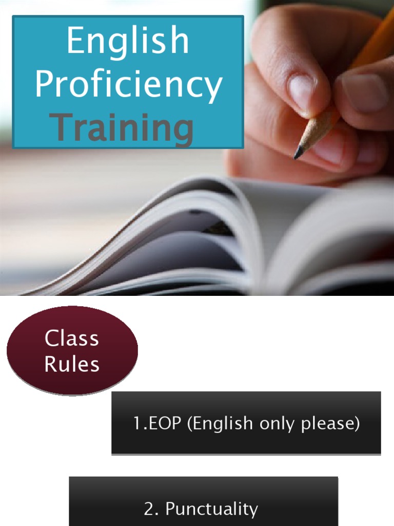 English Proficiency Training | PDF | Tagalog Language | English Language
