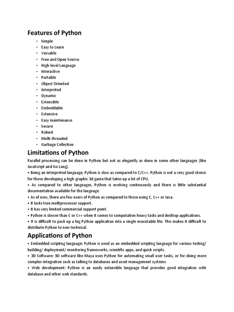 Unit 1 1 Python Pdf Python Programming Language Data Type