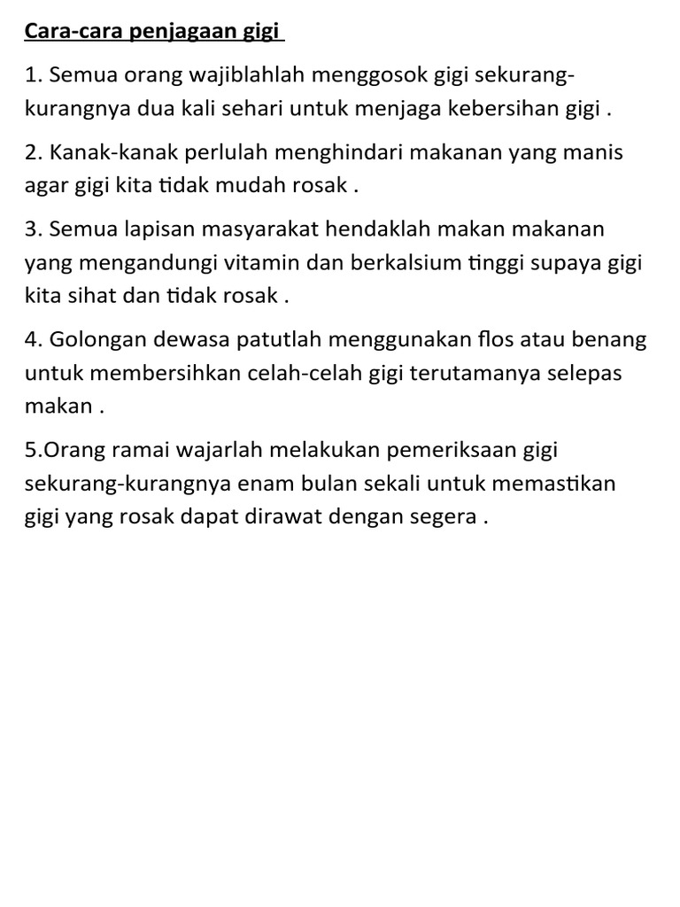 Cara Cara Menjaga Kesihatan Gigi - finlairefinLewis