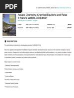 Stum and Morgan-Aquatic Chemistry PDF | PDF | Chemical Equilibrium | Ph