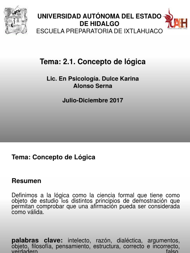 CONCEPTO DE Logica | PDF | Razón | Lógica