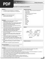 A Level Biology A (SNAB) Core Practical 3 - Beetroot Membane | PDF | Water