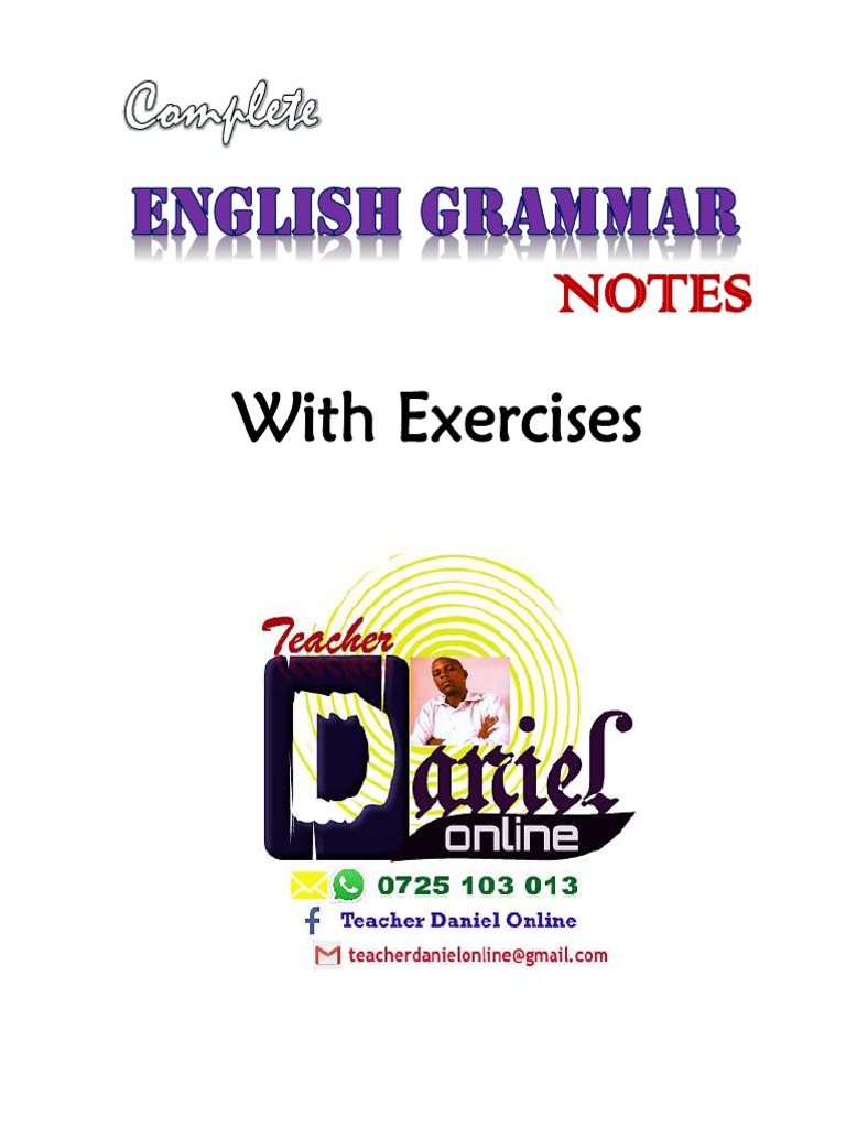 English Grammar Notes | PDF | English Grammar | Pronoun