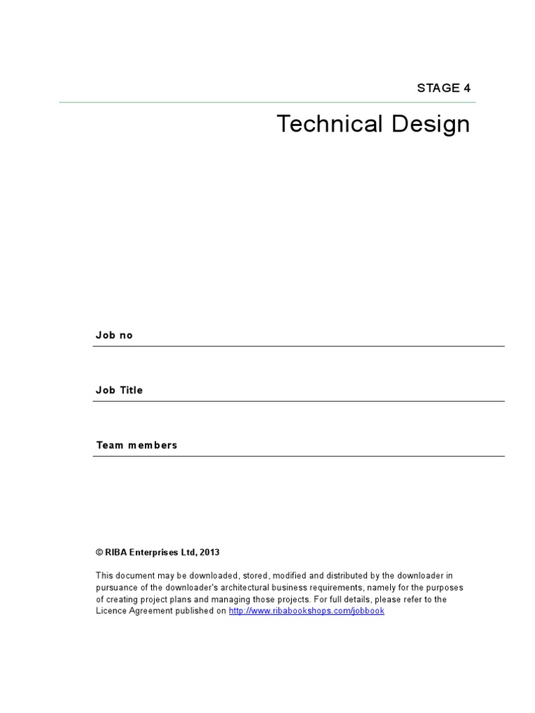 Stage 4 - Technical Design Checklist | PDF | Specification (Technical ...