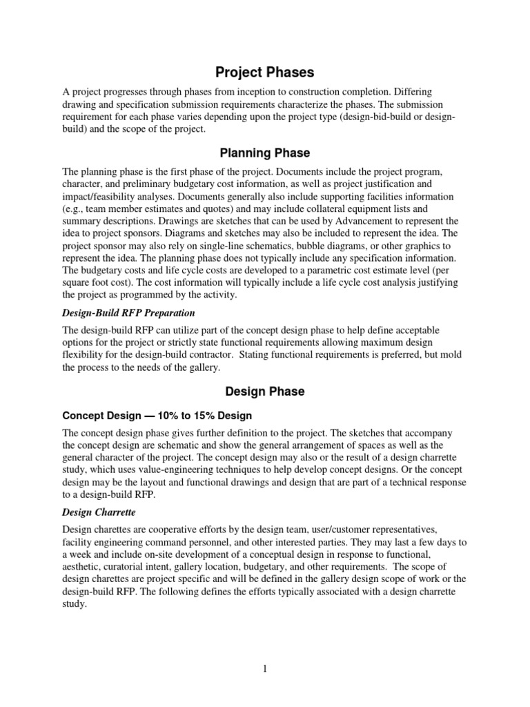 Project Phases | PDF | Conceptual Model | Request For Proposal