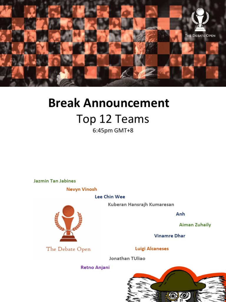 Break Announcement | PDF