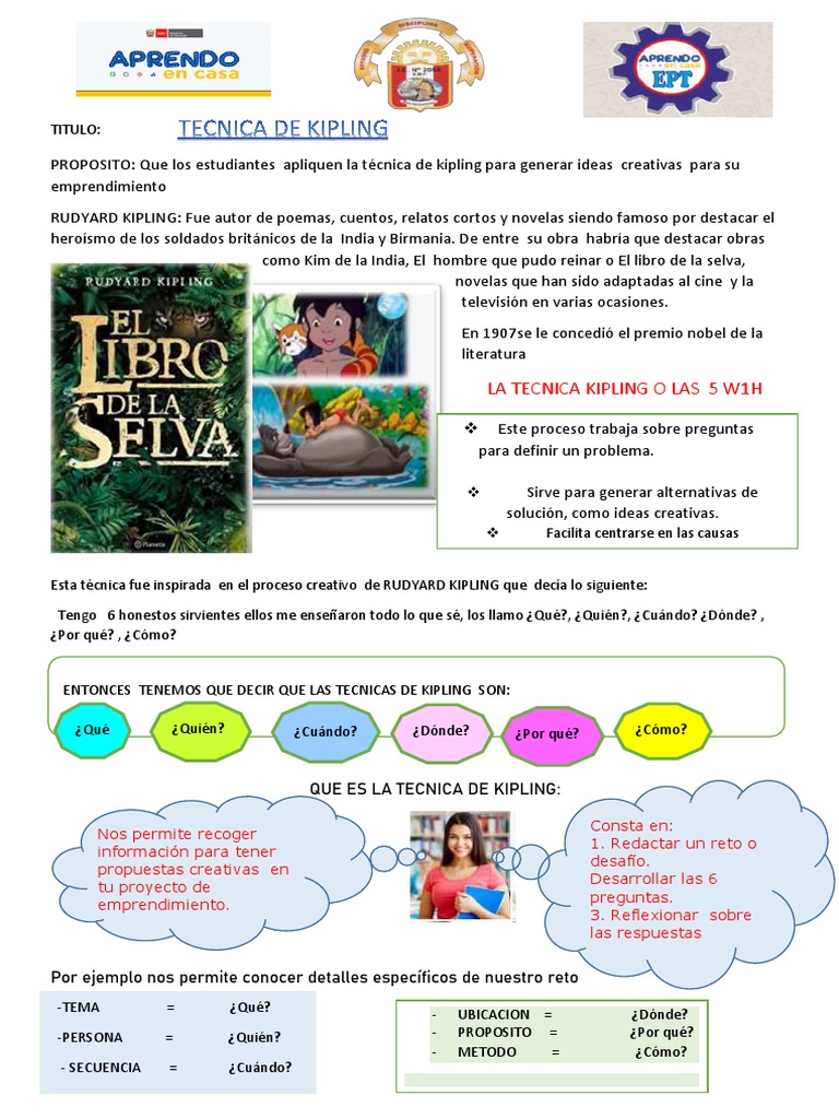 Tecnica de Kipling | PDF | Rudyard Kipling | Cognición