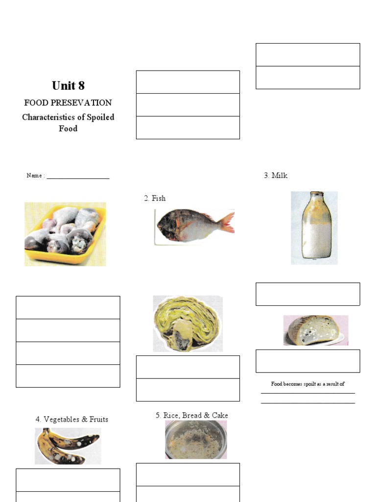 Signs of Spoiled Food Guide | PDF