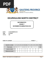 Grade 6 Mathematics Assignment Term 1 2024 | PDF | Mathematics
