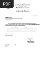 Form 137 Request Letter | PDF