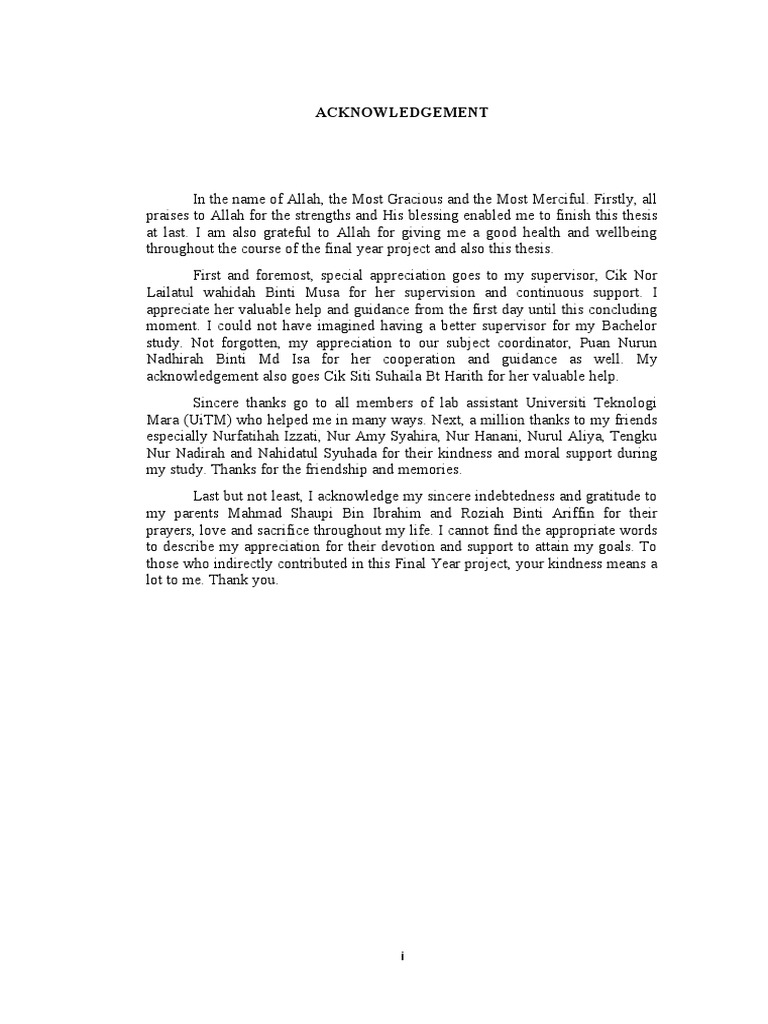 Acknowledgement | PDF | Vitamin C | Sodium Hydroxide