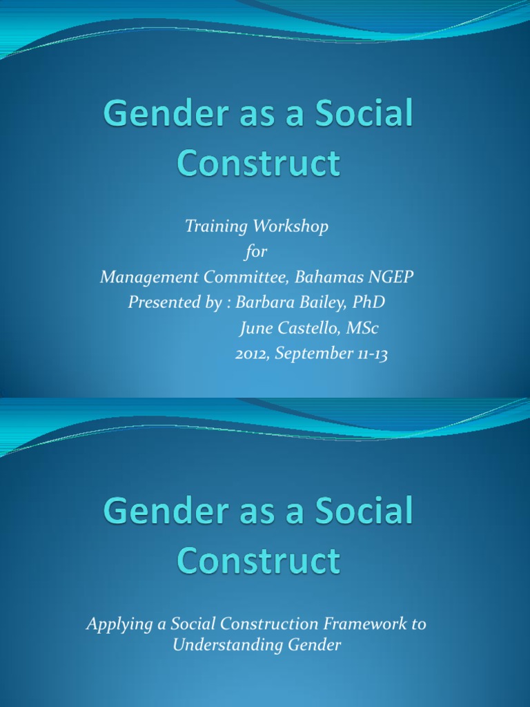 Gender As A Social Construct 2 PDF | PDF | Socialization | Gender