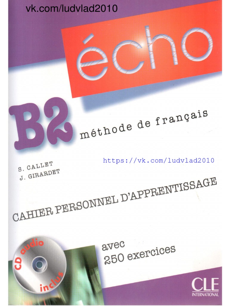 Echo B2 Cahier Compr Ludvlad | PDF