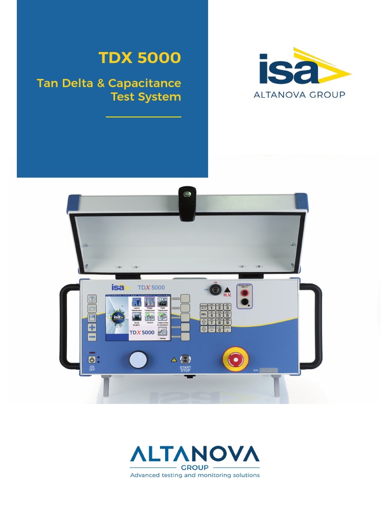 Tan Delta & Capacitance Test System | PDF | Transformer | Capacitor