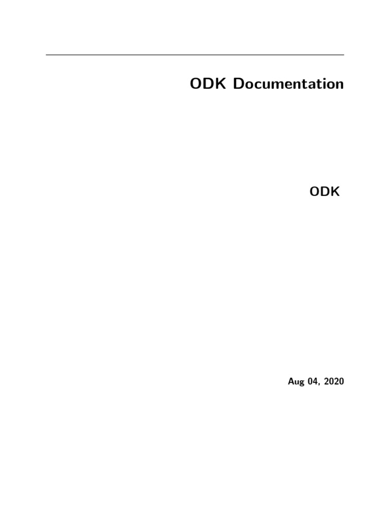 ODK Documentation PDF | PDF | Android (Operating System) | Google Play