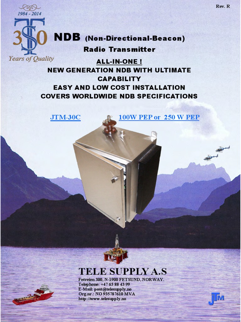 1A Pamphlet NDB Type JTM-30C Rev R | PDF | Transmitter | Amplifier