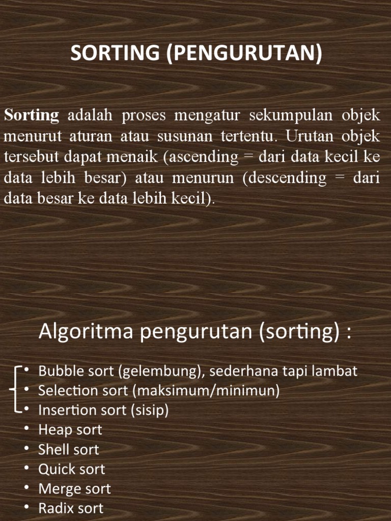 Belajar Sorting Pdf