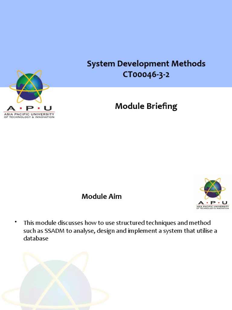 01 Week1 Module Briefing | PDF | System | Design