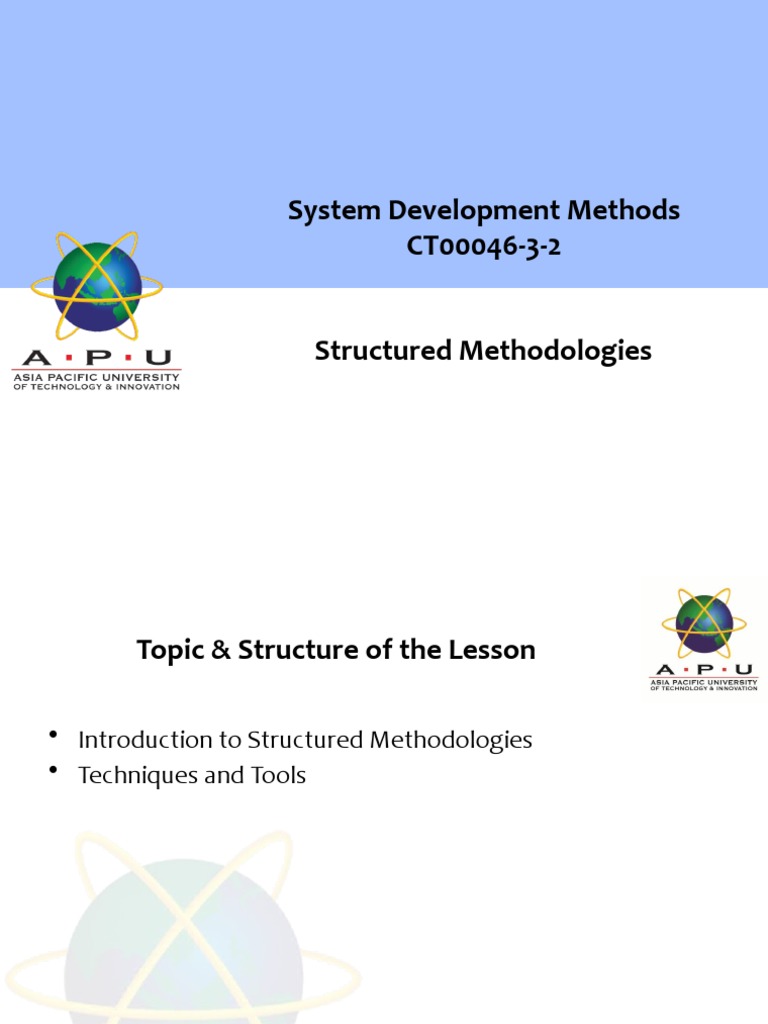 03 Week2 Structured Methodologies | PDF | Software Development Process ...