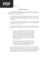 Complaint Affidavit Format | PDF