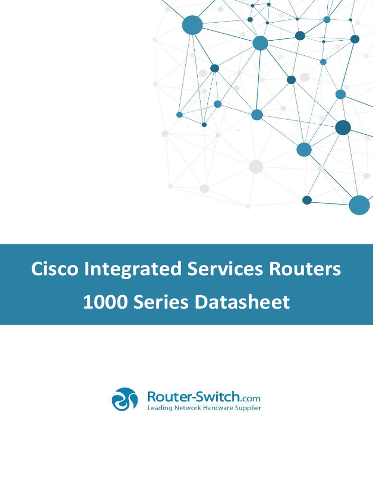 Cisco Integrated Services Routers 1000 Series Datasheet | PDF | Cisco Systems | Computer Network