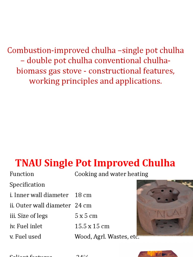 Improved Chulha Designs and Features | PDF | Energy Technology ...