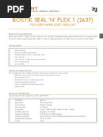 Technical Data Sheet - BOSTIK Rugby Original | PDF | Adhesive | Materials