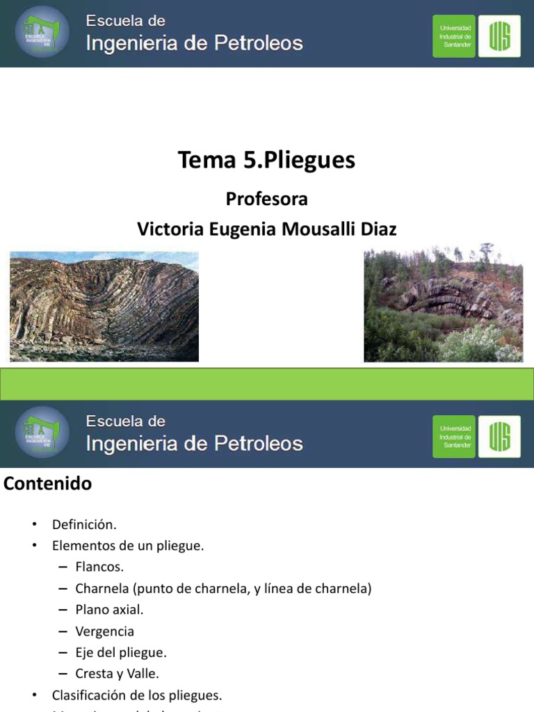 Mousalli - Tema 5. Pliegues | PDF | Geología estructural | Geología
