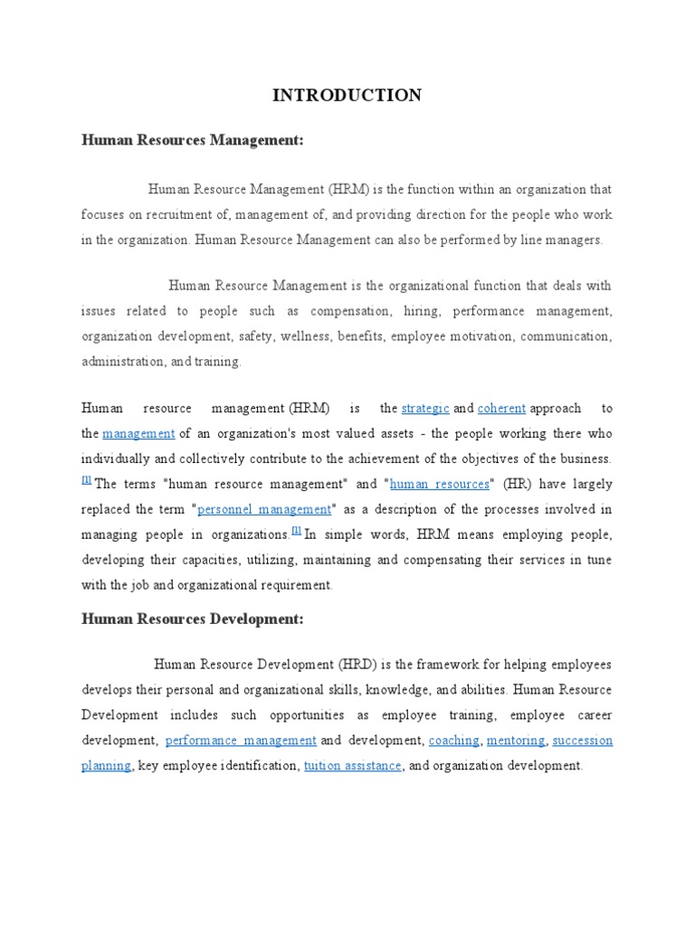 Human Resources Management | PDF