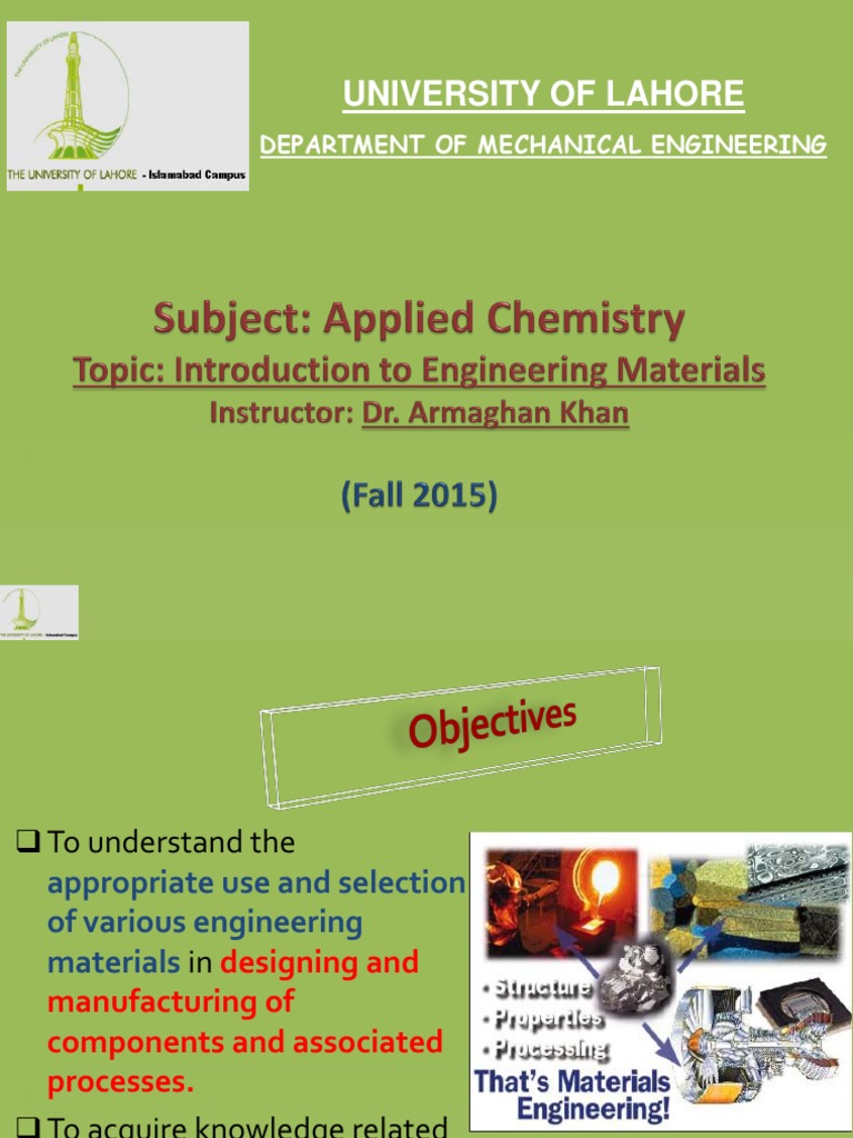 University of Lahore: Department of Mechanical Engineering | PDF ...