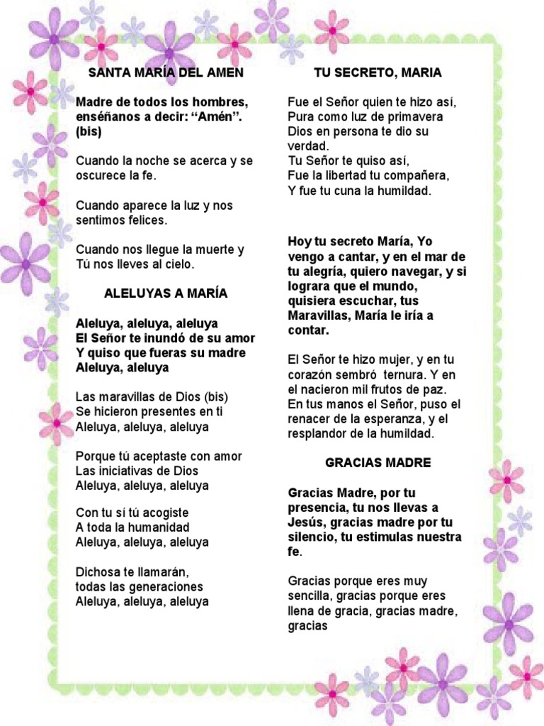 Santa María Del Amen | PDF | María, madre de Jesús | Oración