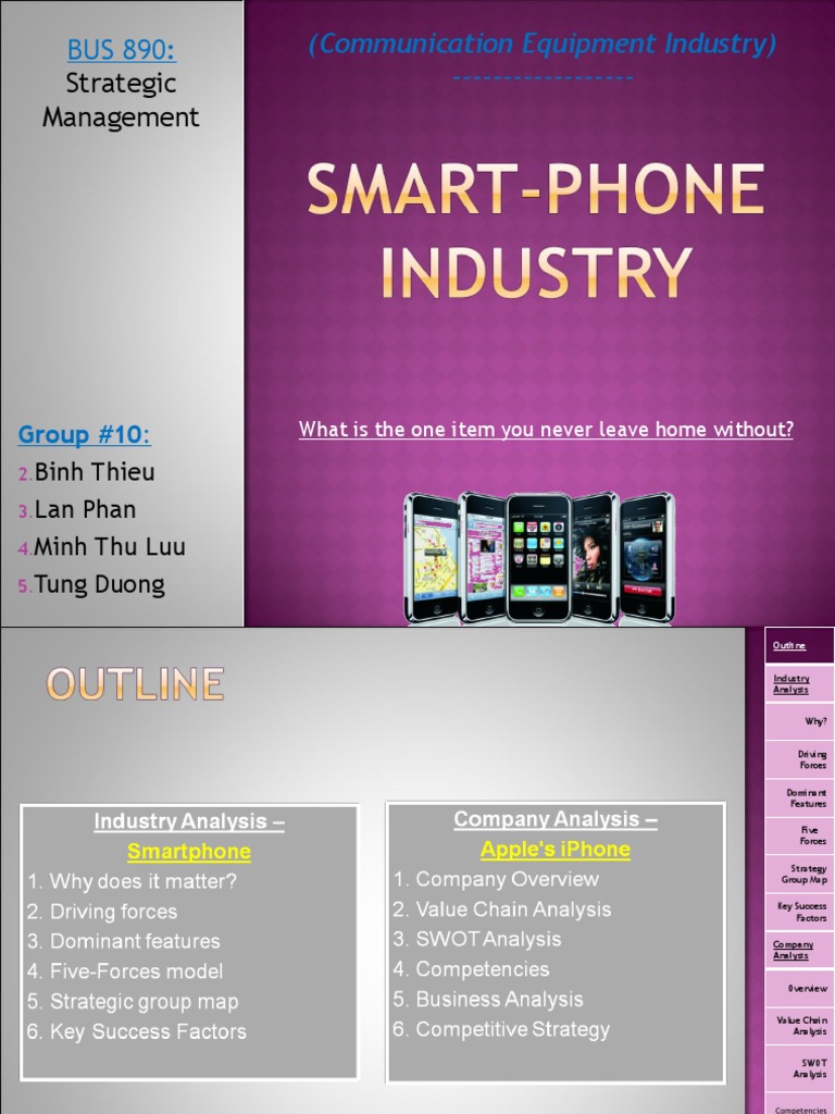 iPhone Industry Analysis and Success Factors | PDF | Swot Analysis ...