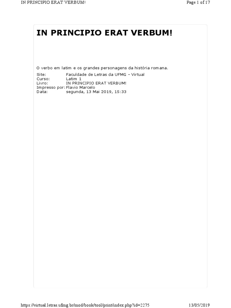 Latim | PDF | Latim | Roma Antiga