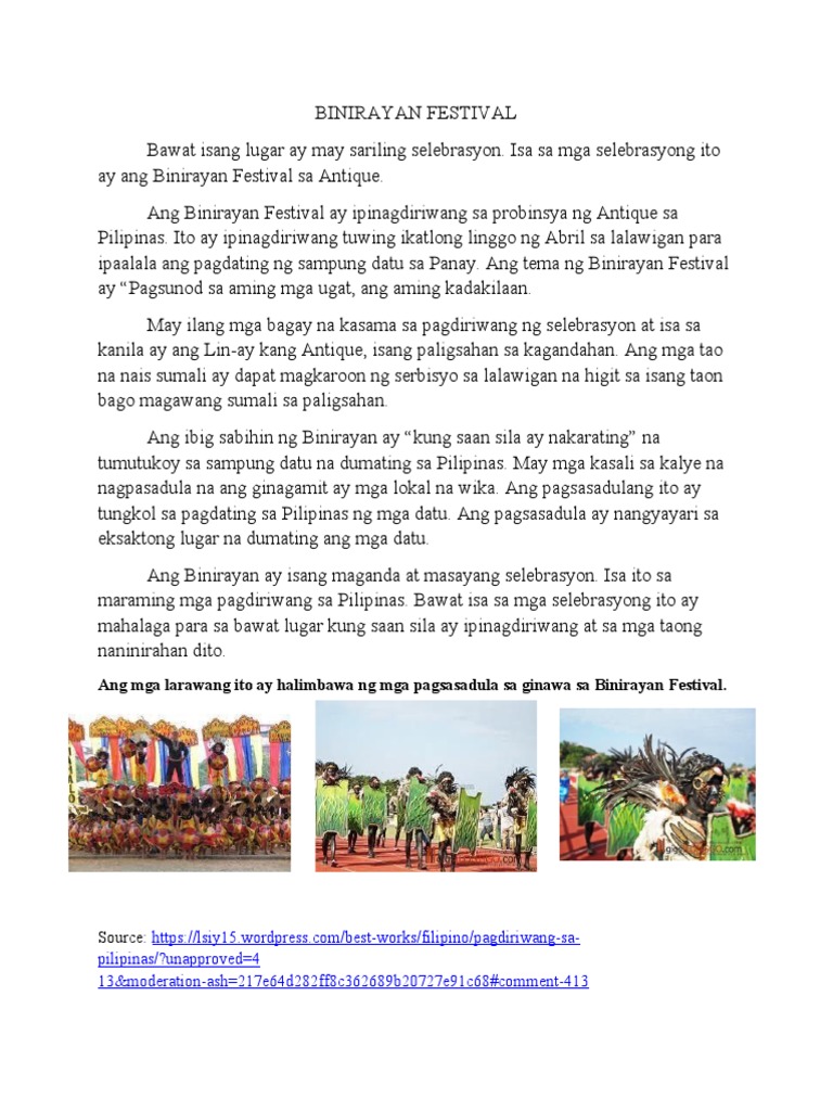 Binirayan Festival PDF | PDF