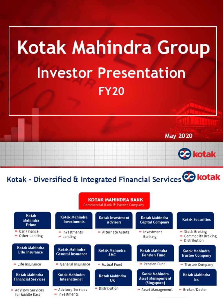 Kotak Mahindra Group: Investor Presentation | Download Free PDF | Banks ...