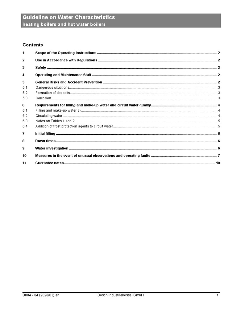 Boiler Water Quality Requirements | PDF | Boiler | Corrosion