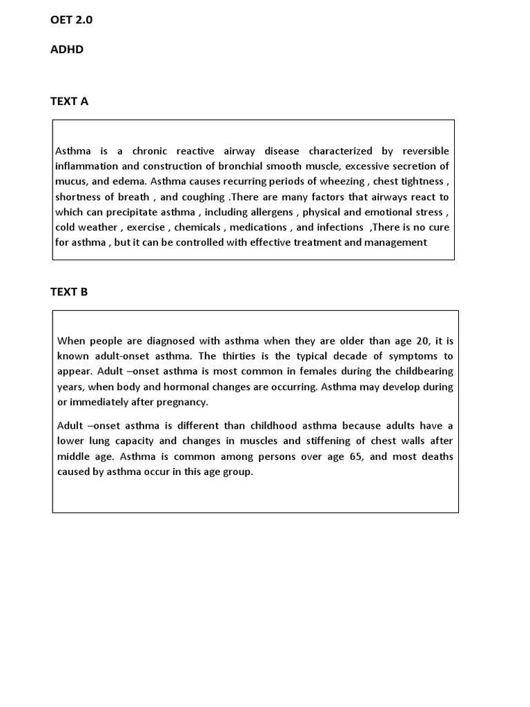 Adhd | PDF | Hyperthyroidism | Asthma