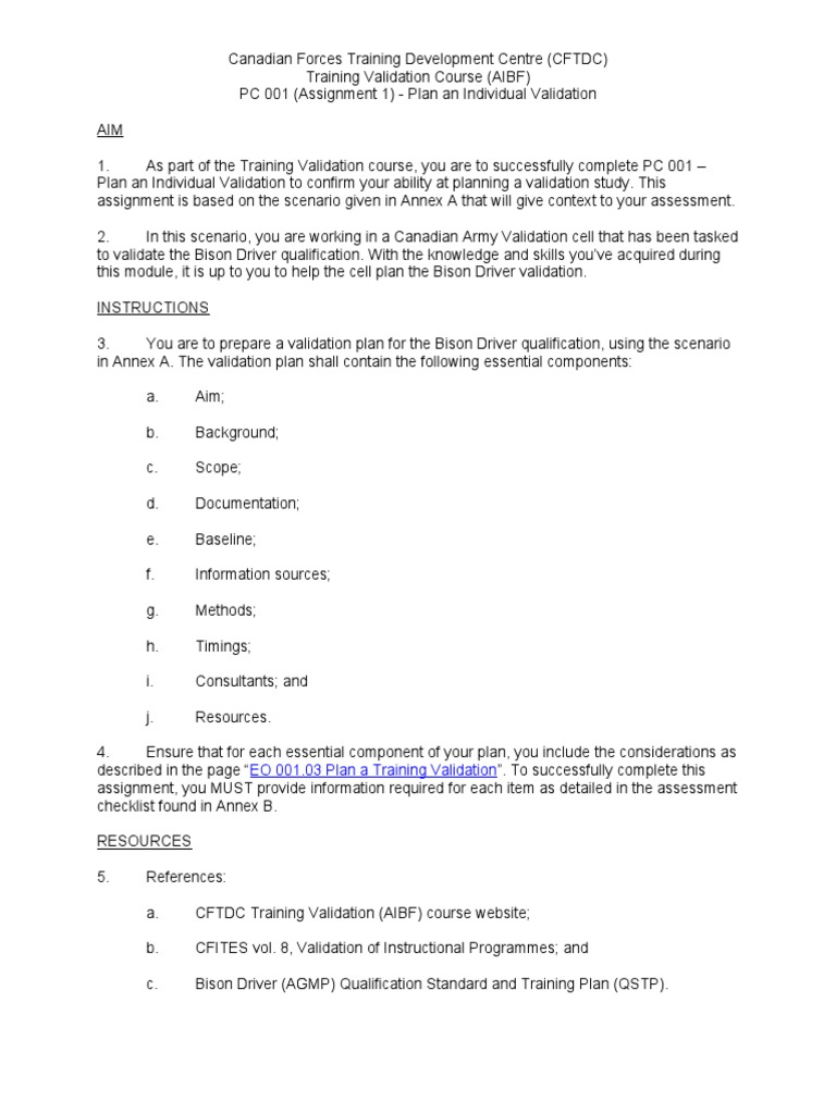 TRG Val Aibf Assign1 pc001 Instructions v1 | PDF | Business