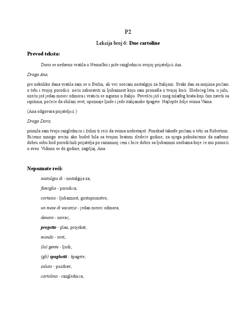 Lekcija 6 | PDF