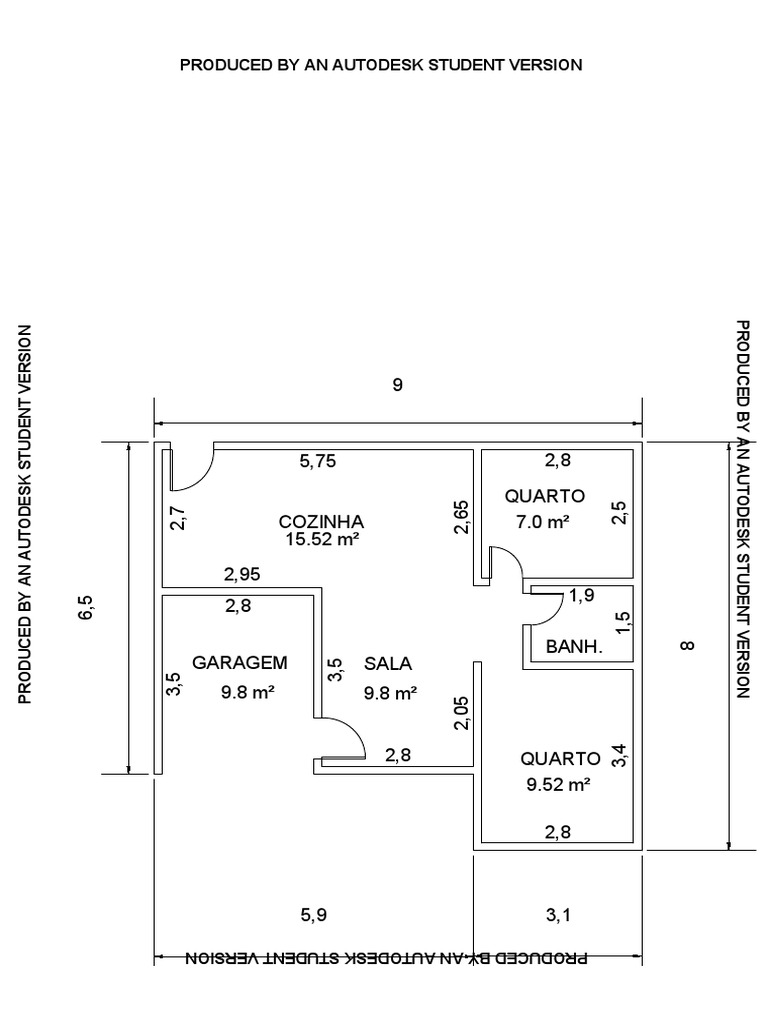 Autodesk Student Version Layout Plan | PDF